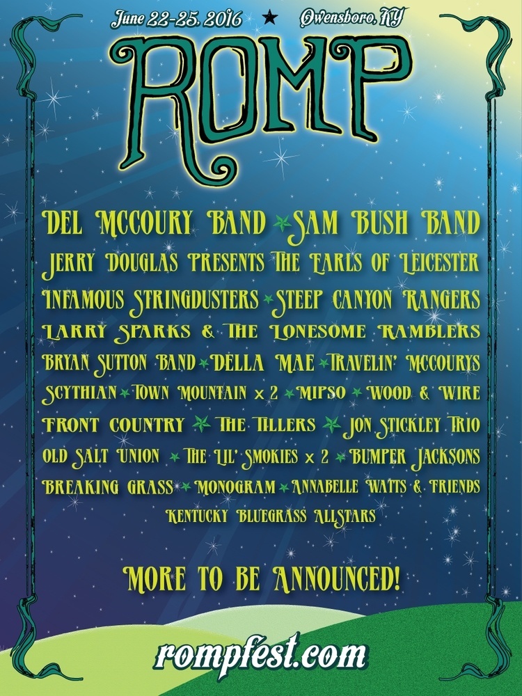 ROMP Festival Announces 2016 Lineup ROMP Festival Announces 2016 Lineup