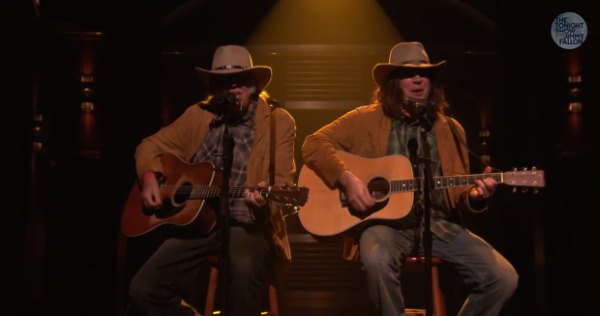 Neil Young & Jimmy Fallon As Neil Young - Old Man