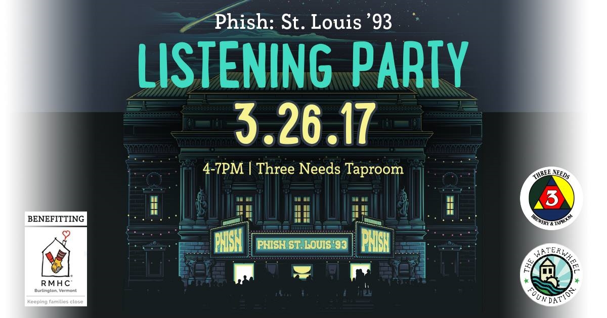 Phish WaterWheel Foundation To Host 'St. Louis '93' Listening Party In ...