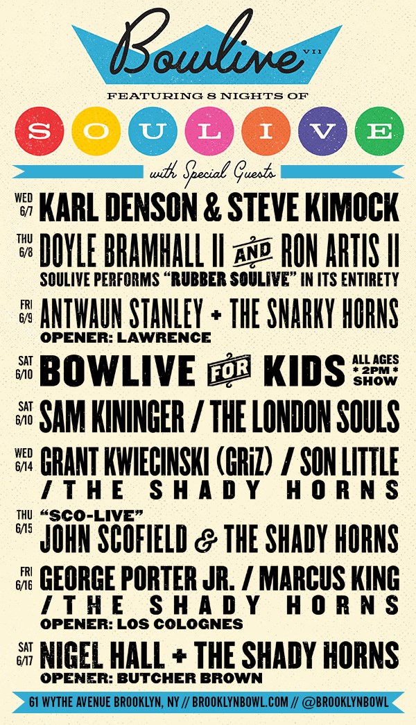 The Return Of Bowlive: Eric Krasno On Soulive's Guest-Filled Run At Brooklyn Bowl & More