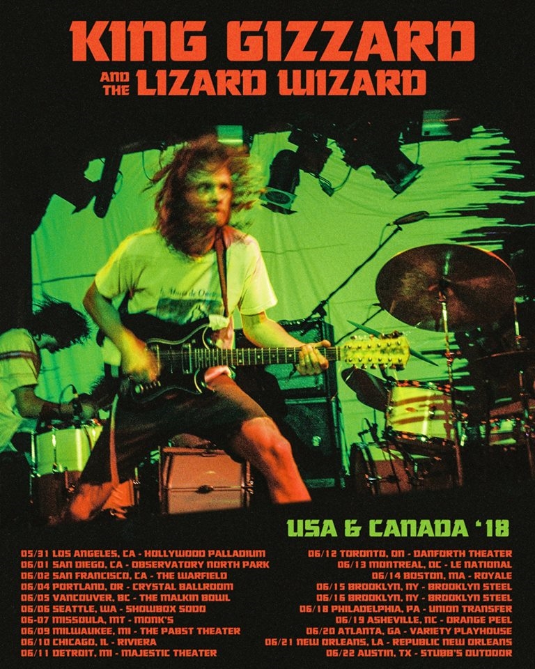 King Gizzard & The Lizard Wizard Announce 2018 North American Tour ...