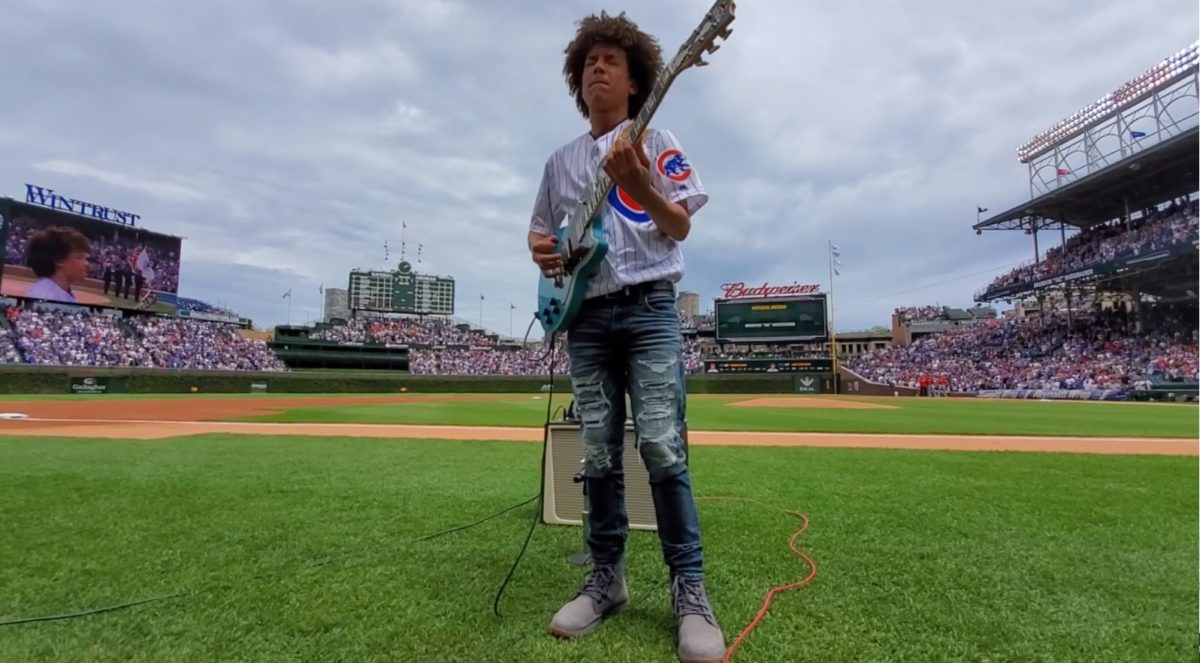 Brandon 'Taz' Niederauer Performs National Anthem At Wrigley Field