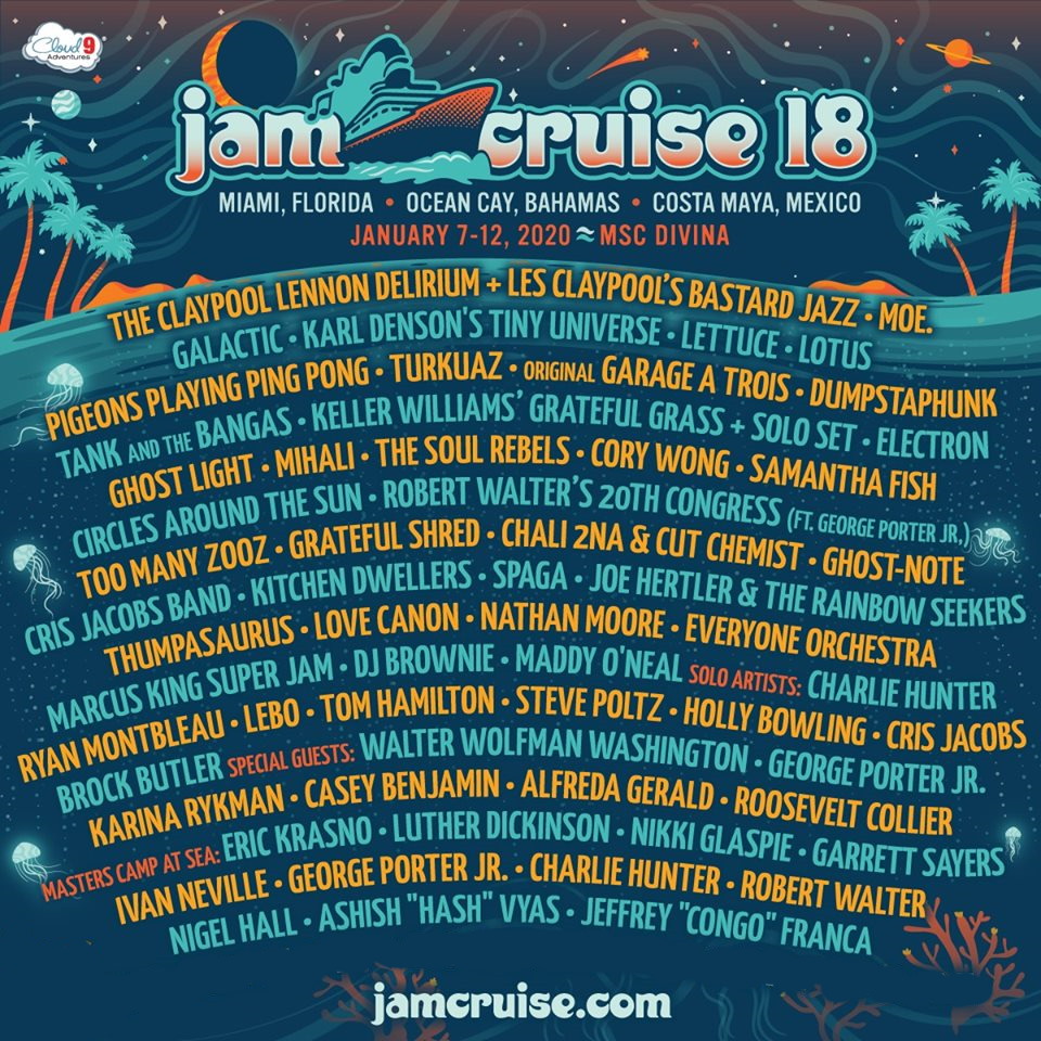 Jam Cruise 18 Announces Special Sets