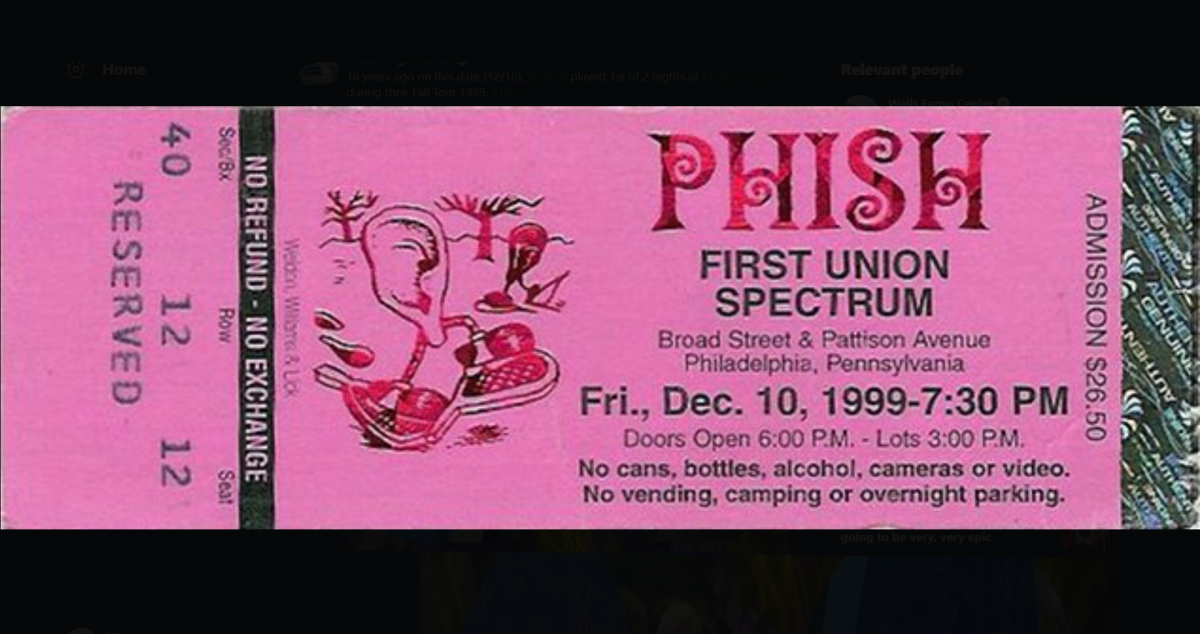 Phish Plays Rarities In Philly On Fall Tour 1999