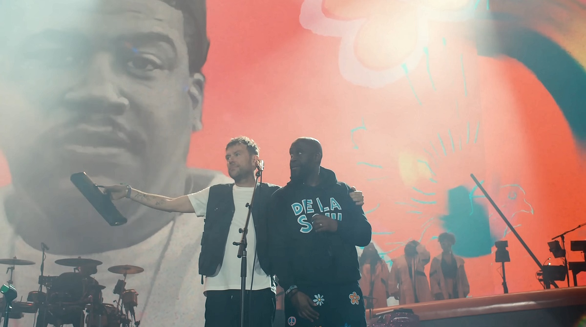 Watch Gorillaz & De La Soul Honor David Jolicoeur At Coachella