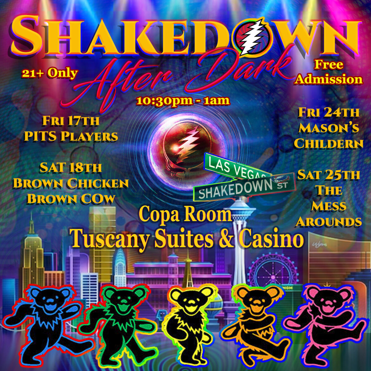 Visit Shakedown Vegas During Dead & Company Sphere Residency